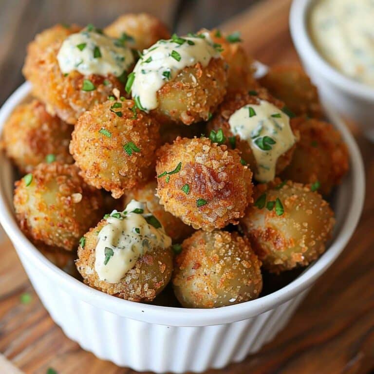 Delicious Fried Olives with Garlic Aioli Recipe