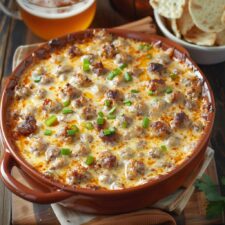 Hot Sausage Beer Cheese Dip Recipe