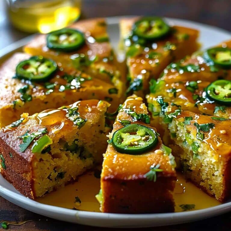 Jalapeño Cornbread with Lime Honey Glaze