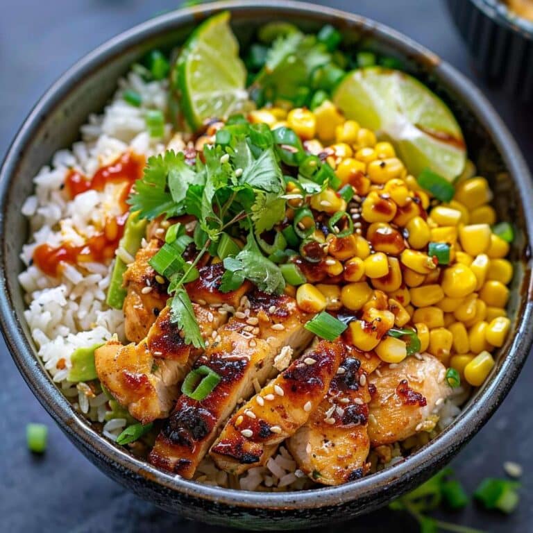 Street Corn Chicken Rice Bowl Recipe