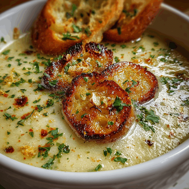Savory French Garlic Soup Recipe