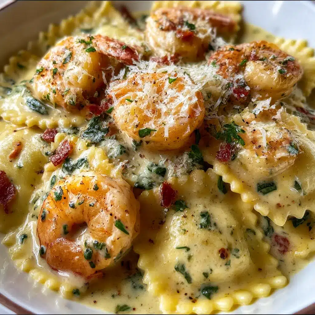 Creamy Shrimp & Parmesan Ravioli