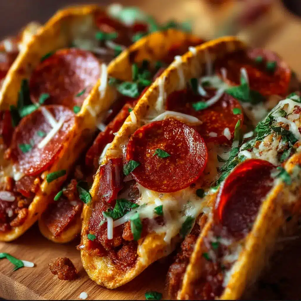 Meat Lovers Pepperoni Pizza Tacos