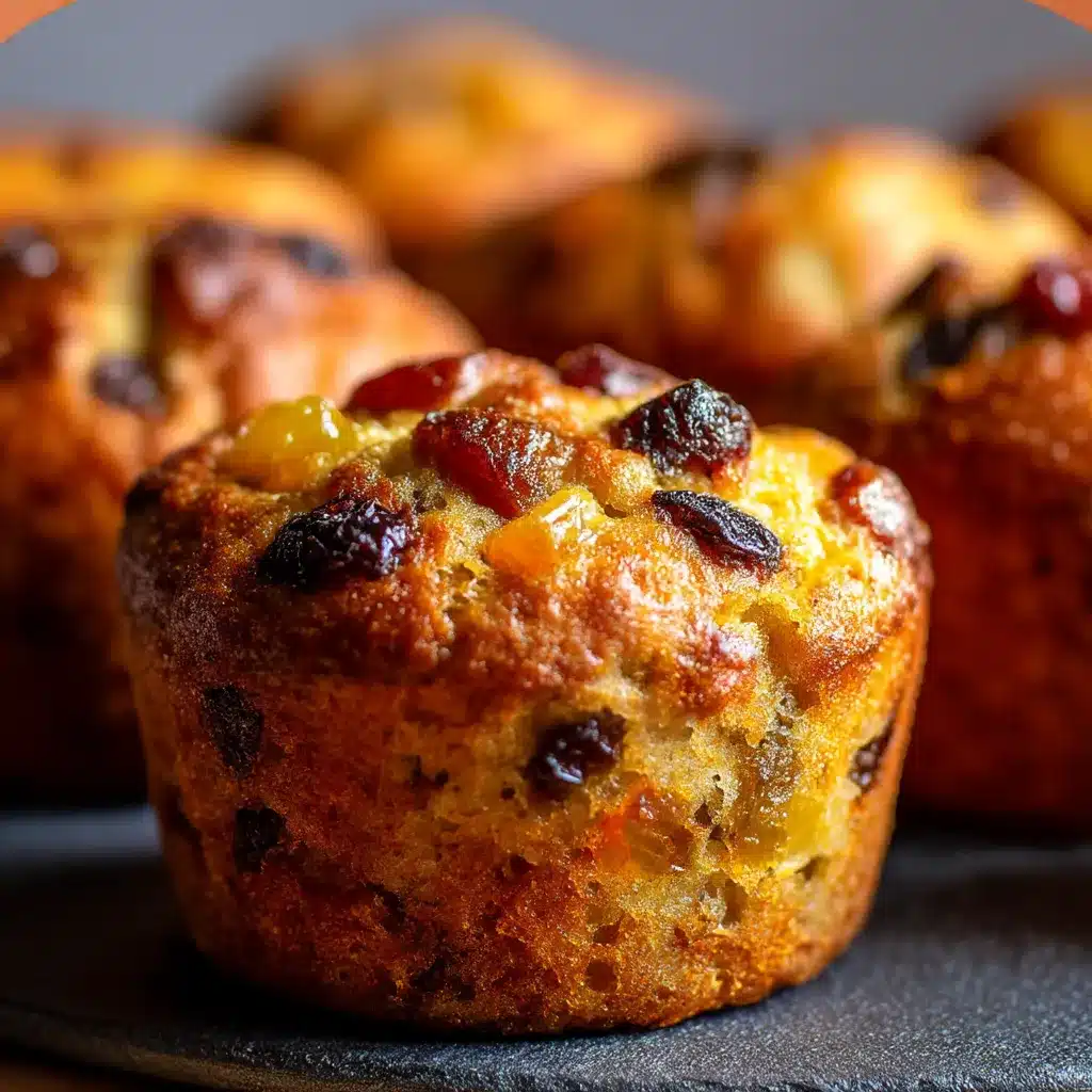 Mini Fruit Cake Muffins