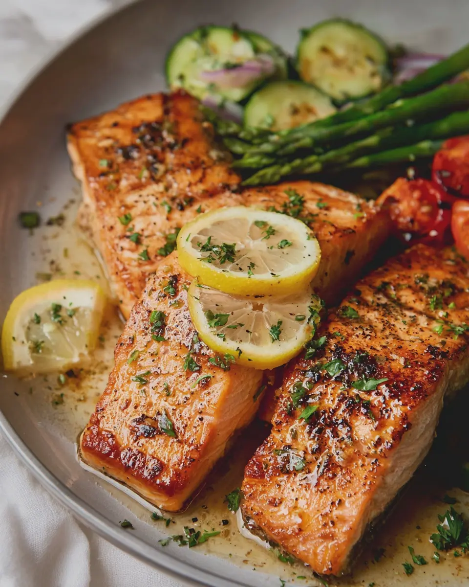 pan-seared lemon butter salmon